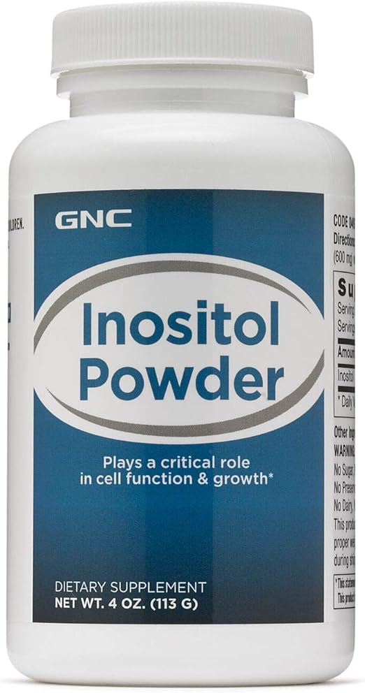 Amazon.com: GNC Inositol Powder, 188 Servings, Supports Cell Function ...