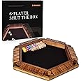 Amazon.com: ELONGDI 2-6 Players Shut The Box Game with 24 Dice,Wooden ...