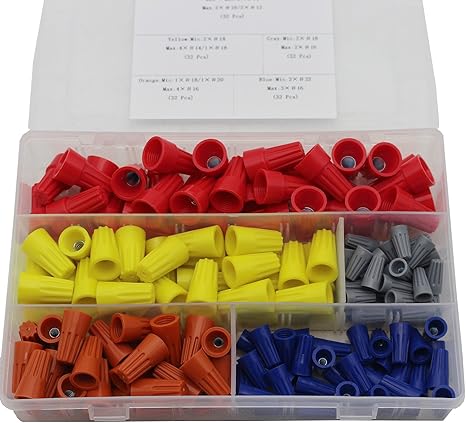 Amazon.com: Wire Connectors Screw Terminals with Spring Insert Twist ...