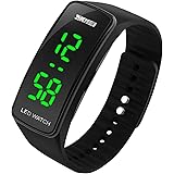 Forrader Men Women Unisex LED Sports Watch with Date Function Rubber ...