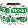 Amazon.com : L LIKED 250 Raffle Tickets Rolls,Green (4 Color Selection ...
