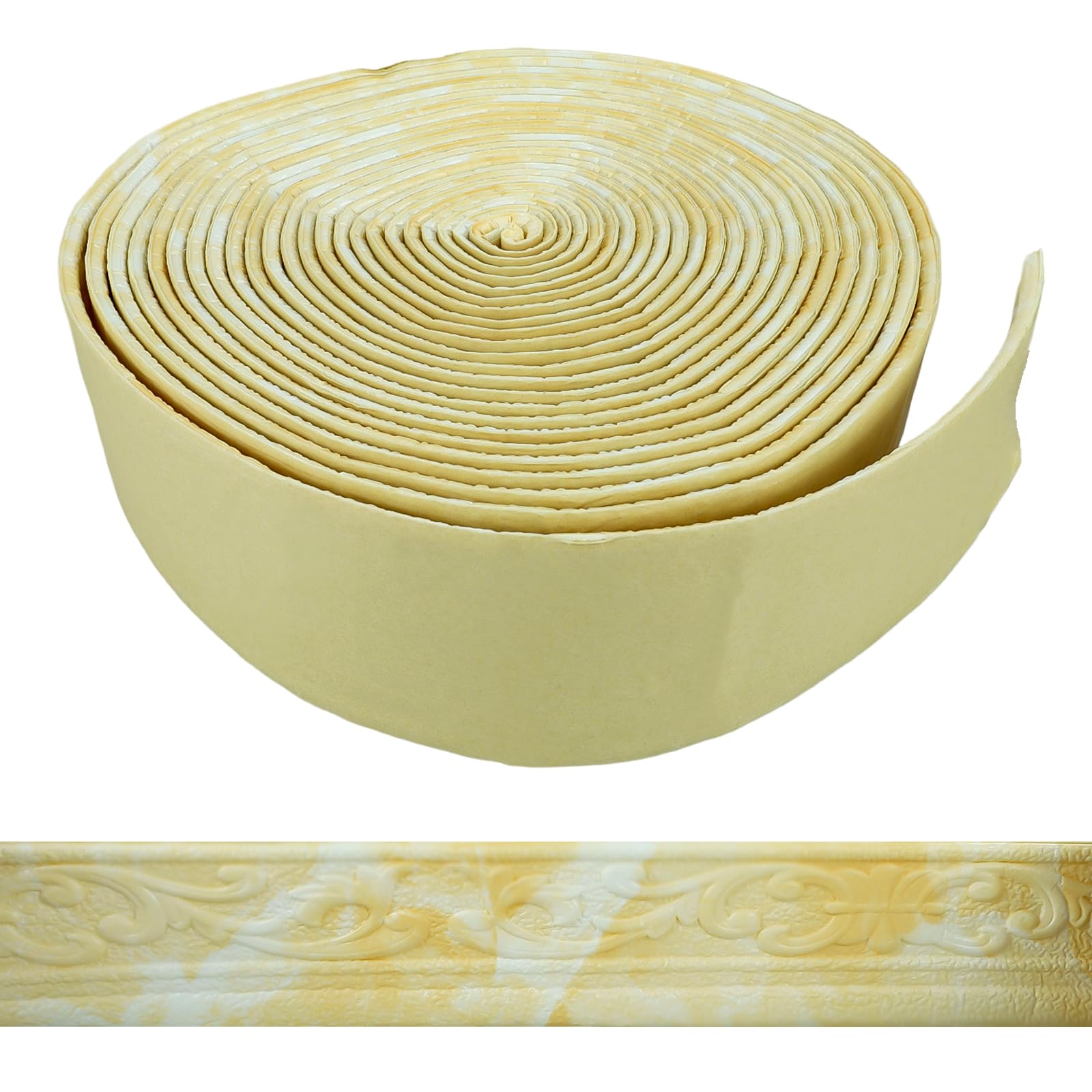 Mua 32.8 Ft Crown Molding Trim Peel and Stick, Flexible 3D Wall Edging ...