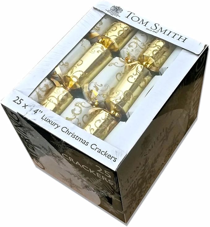 Tom Smith Luxury Christmas Crackers Box 25 large 14" Gold and (Silver ...