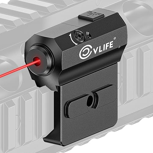 CVLIFE Rifle Red Laser Sight Compatible with M-Lok and Picatinny Rail Mount, Laser Beam Sight ...
