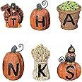 Amazon.com: Resin "Give Thanks" Blocks (Set of 6) Fall Home Decor ...