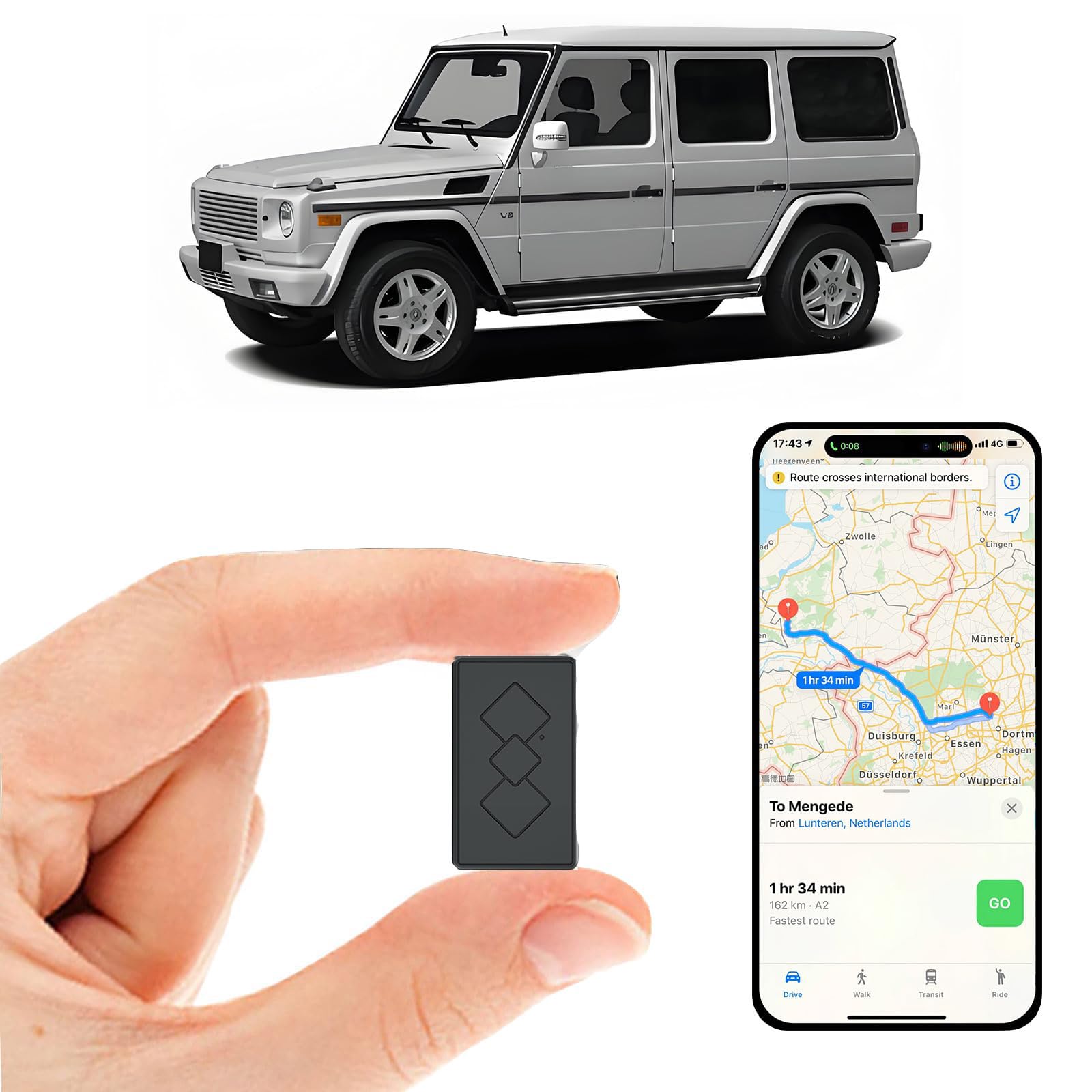 Mini GPS Tracker for Vehicles - No Subscription Required/No Monthly Fee ...