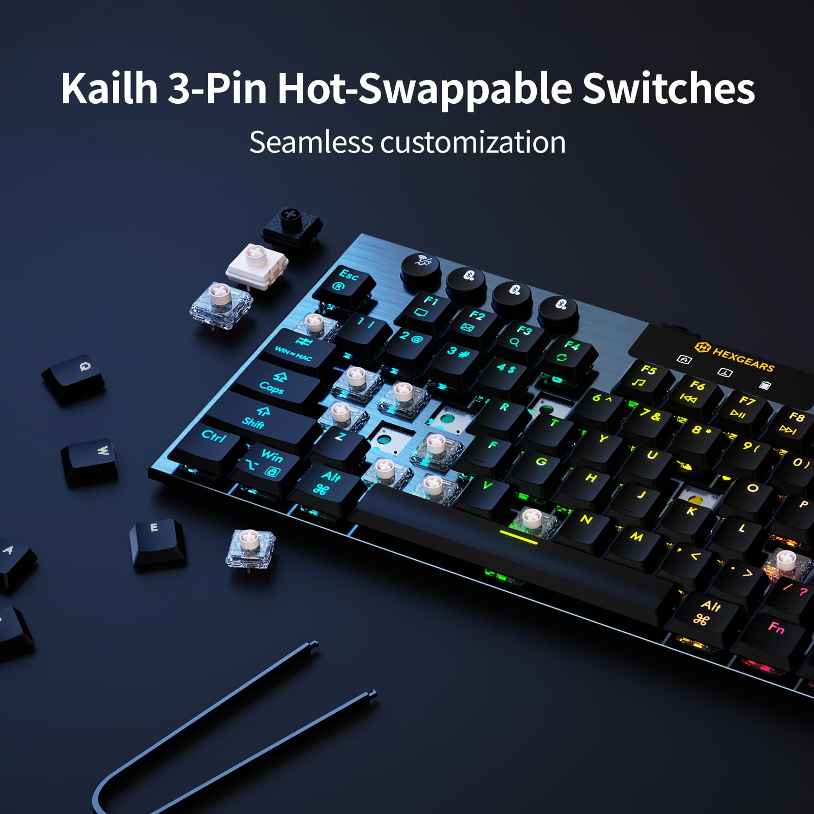 Mua Hexgears Immersion A3 Low-Profile Wireless Mechanical Keyboard, TKL ...