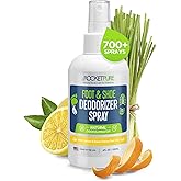 Amazon.com: Rocket Pure Natural Shoe Deodorizer Spray, Foot Spray, Shoe ...
