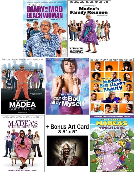 Tyler Perry's Madea Film Series Franchise Collection Movies 1-7 + Bonus ...