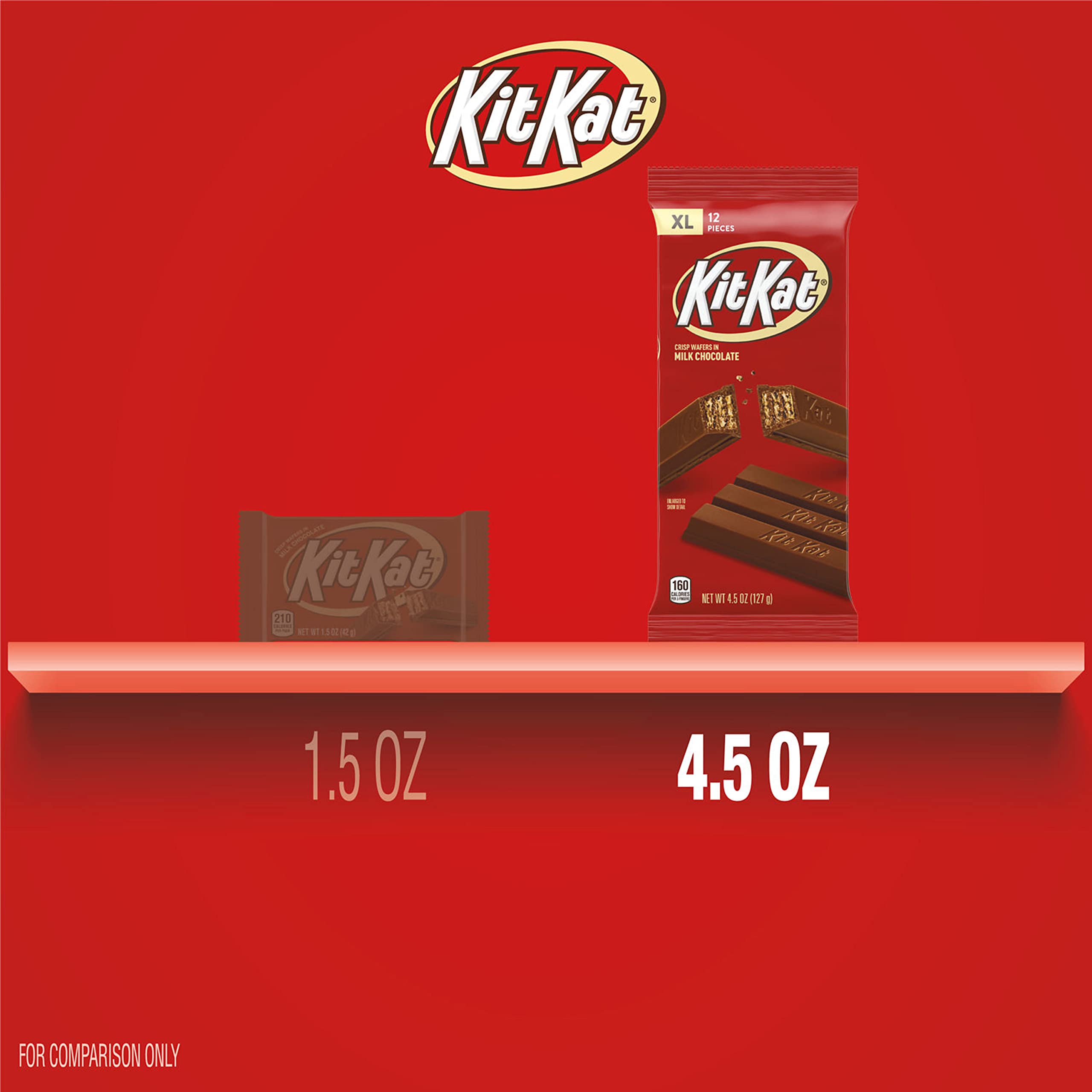 Mua KIT KAT Milk Chocolate Wafer XL, Candy Bars, 4.5 oz (12 Count, 12 ...