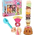 Amazon.com: Ice Cream Stacking Tower Balancing Game with Scooper for ...