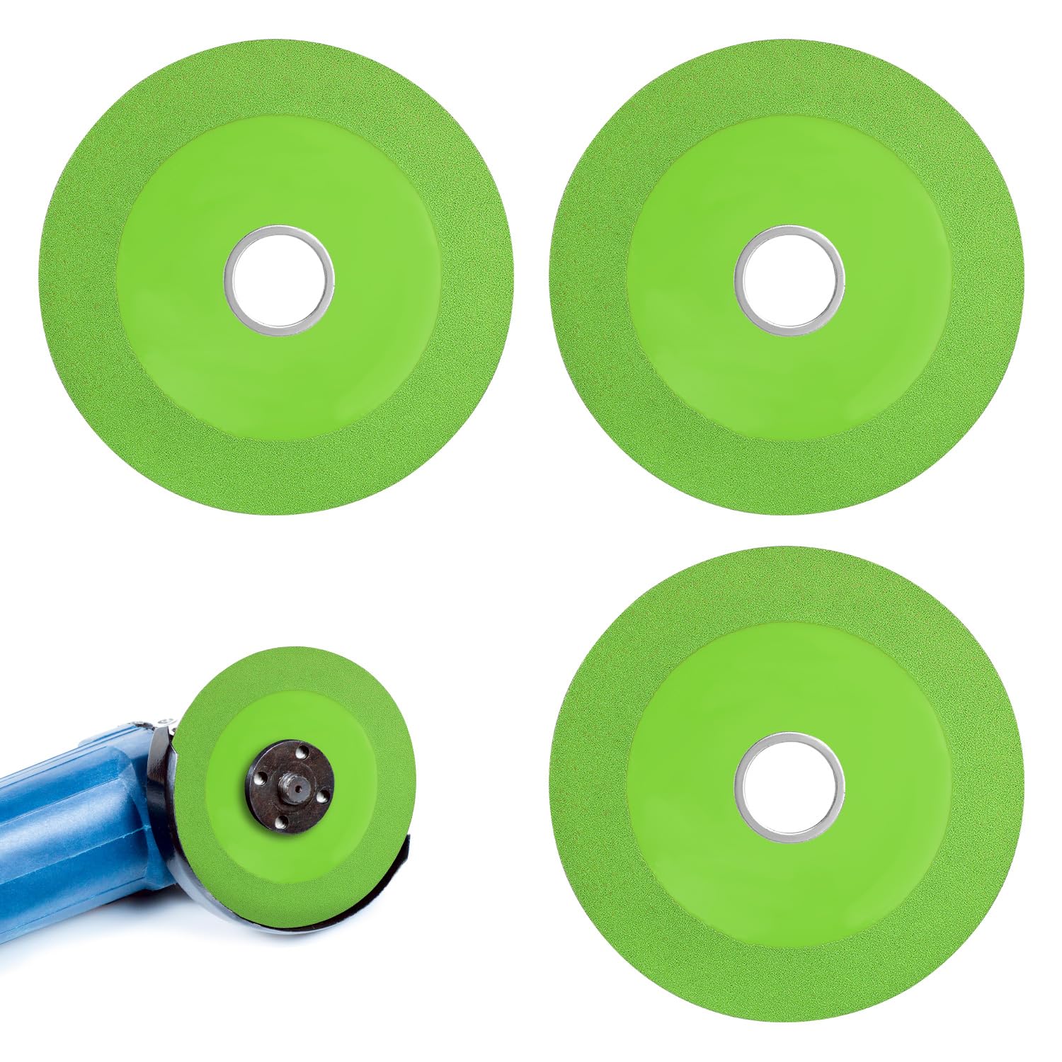 3pcs Glass Cutting Disc, Ceramic Cutting Blade for 4Inch Angle Grinder ...
