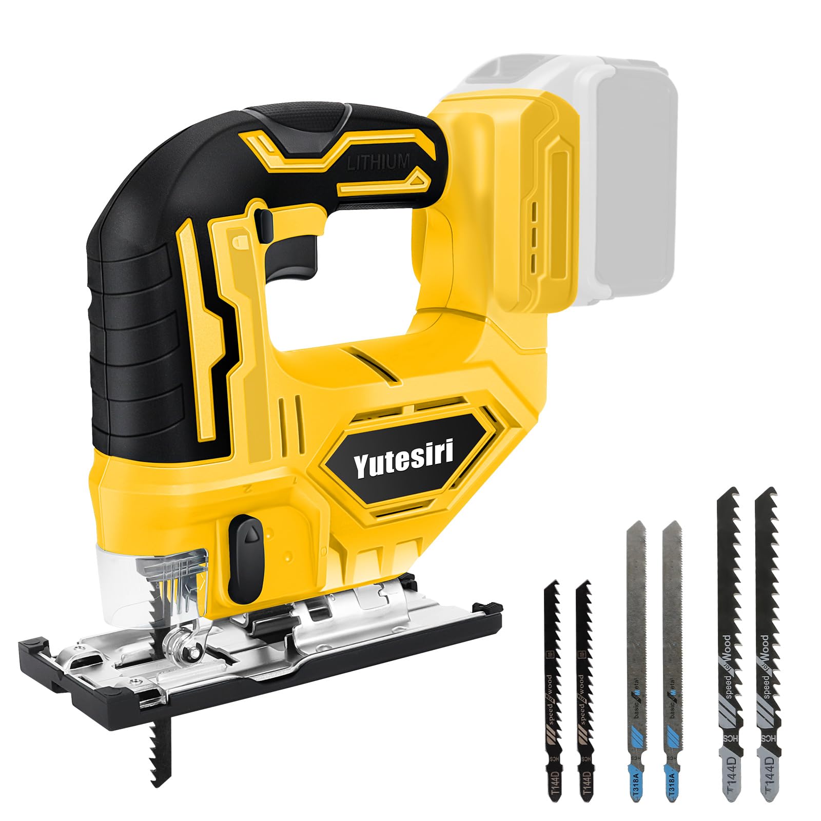 Cordless Jig Saw Compatible with Dewalt 20V Battery,Brushless Motor ...