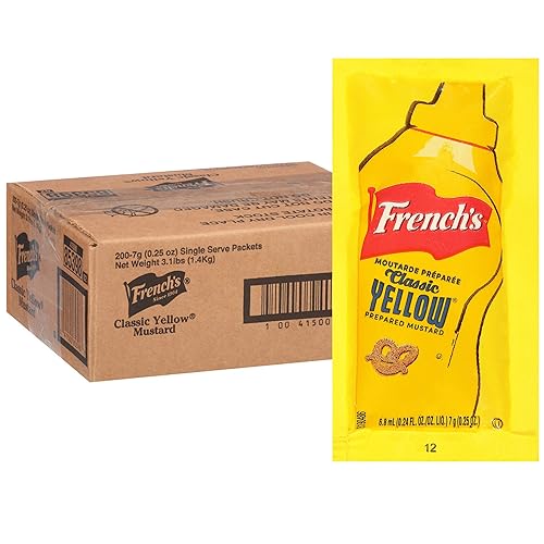 French's Classic Yellow Mustard Packets, 200 count - One 200 Count ...