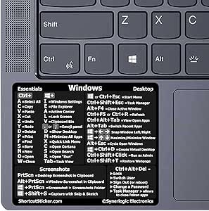 Amazon.com: SYNERLOGIC Windows 10/11 Reference Keyboard Shortcut ...