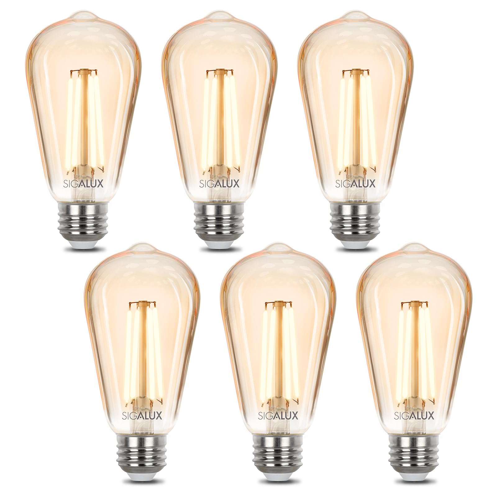 Mua Sigalux Edison Bulbs, E26 LED Bulb 60 Watt Dimmable Vintage Light ...