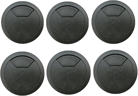 6x Chytaii Cache-Trou de Câbles Passe-Câbles Rond Encastrable en ...