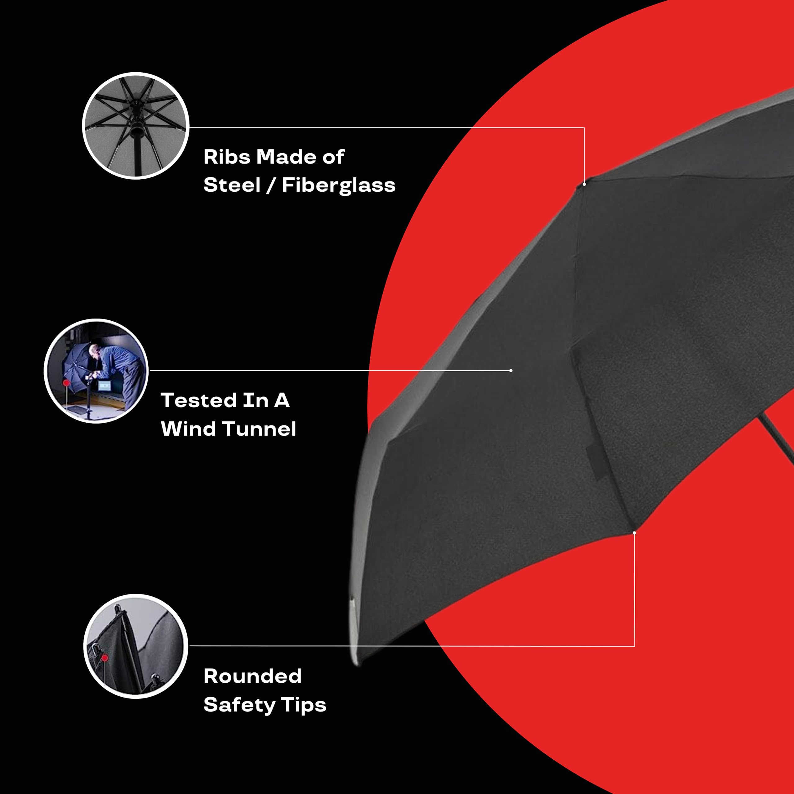 Self Defense Umbrella T.200 Duomatic Compact Rain Umbrella In ...