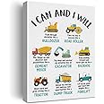 Amazon.com: Construction Nursery Wall Art Decor Construction Trucks ...