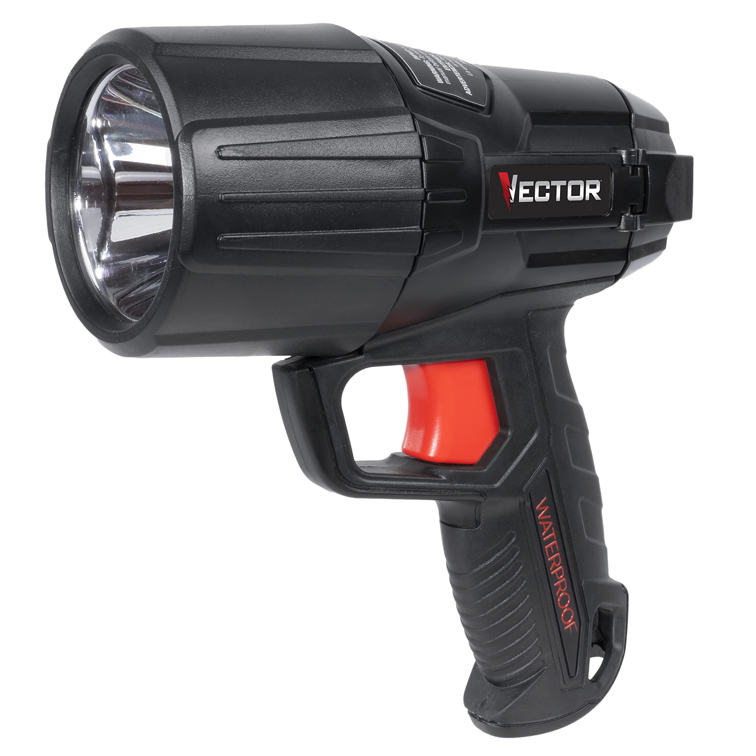 VECTOR LED Flashlight Spotlight, WPAK5V, Waterproof, 800 Lumens, Long ...