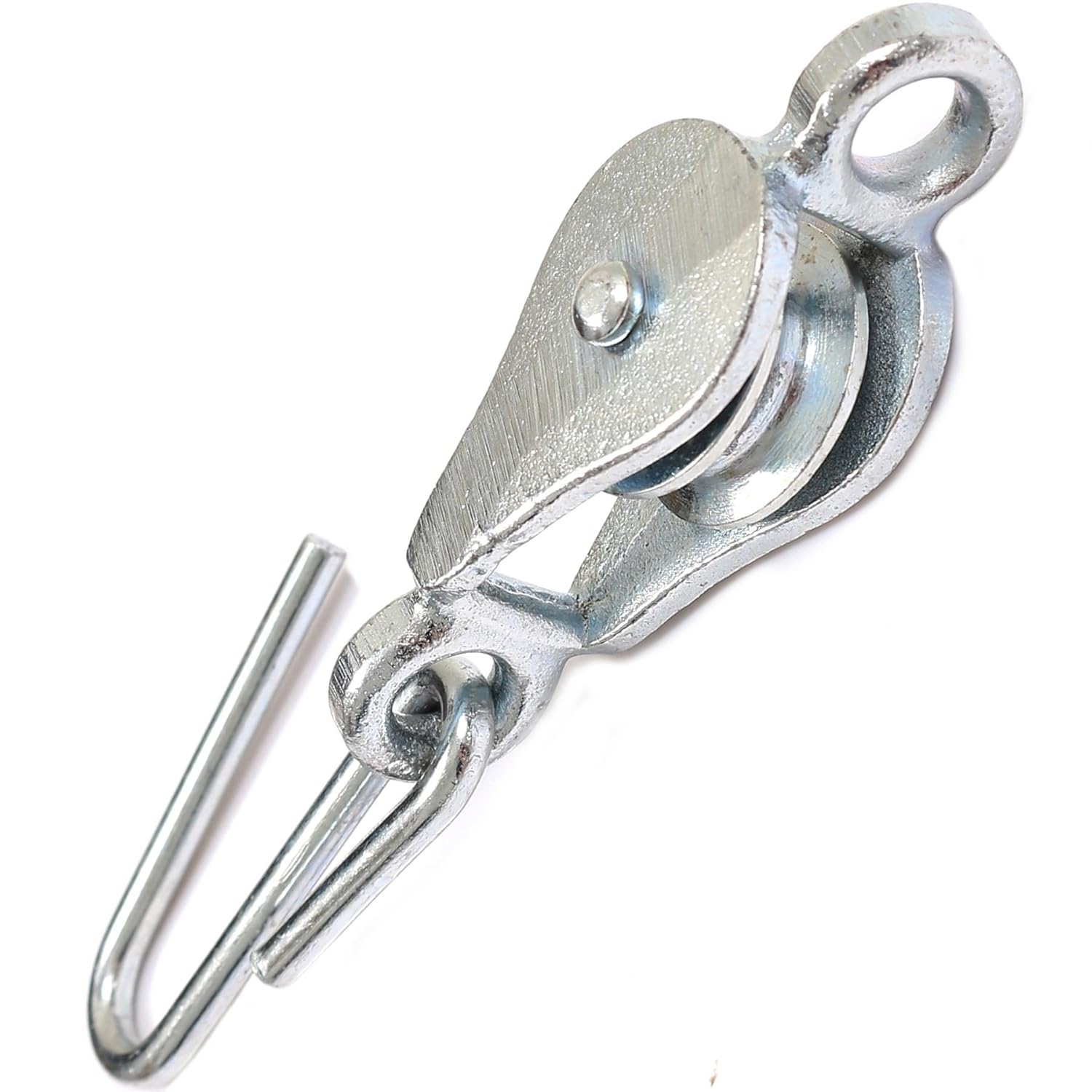 Heavy Duty Washing Line Pulley & Hook - Galvanised Steel Clothes Dryer ...