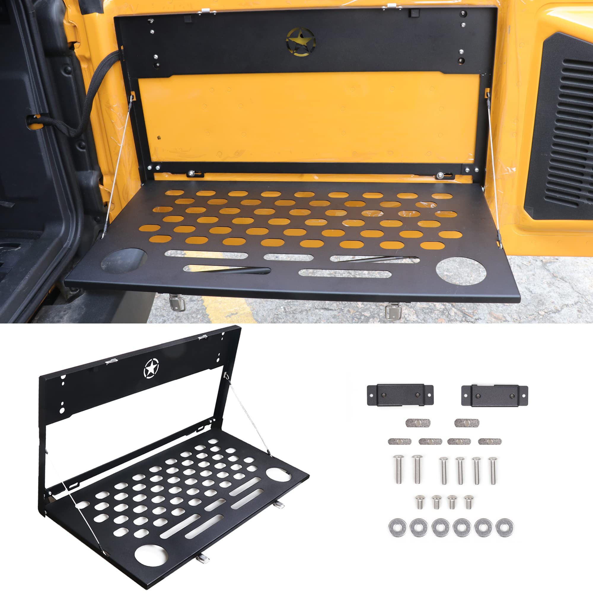 RERPRO Foldable Tailgate Table No Drill for 2021 2022 2023 2024 2025 ...