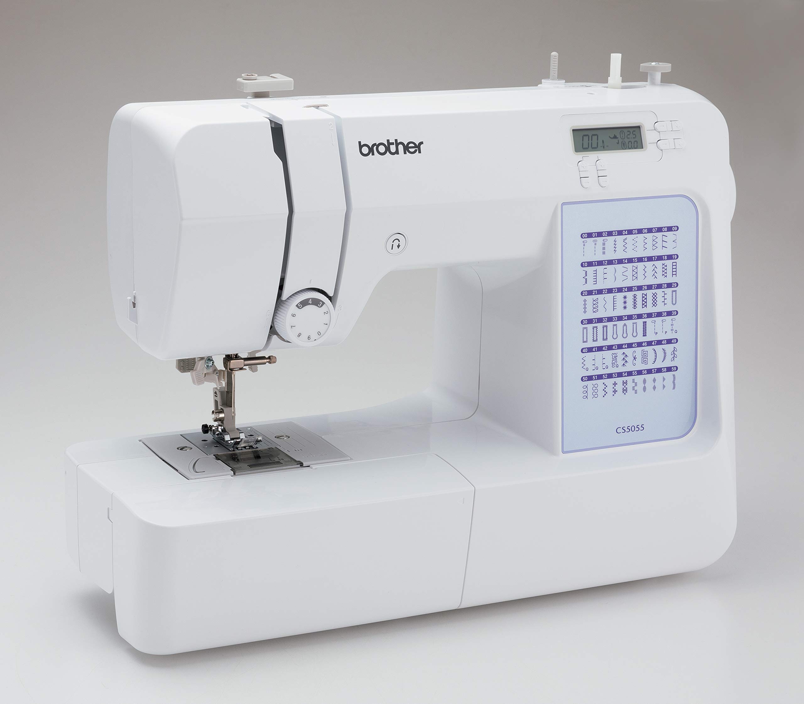 Brother CS5055 Computerized Sewing Machine, 60 Built-in Stitches, LCD ...