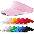 Amazon.com: 24 Pcs Kids Visors Sun Hat Adjustable Athletic Ponytail ...