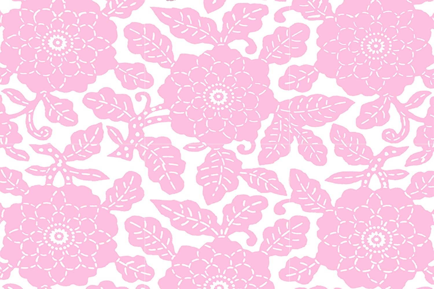 Chinese Patterns pink flowers Tile Mural Kitchen Wall Backsplash Marble ...