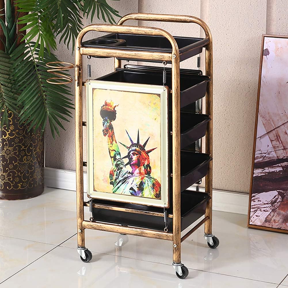 Hairdressing Trolleys for Salon, Beauty Salon Shelf Cart, Metal Salon ...