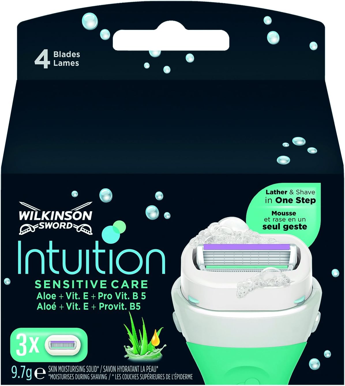Wilkinson Sword Intuition Sensitive Care Razor Blade Refills - Pack of ...