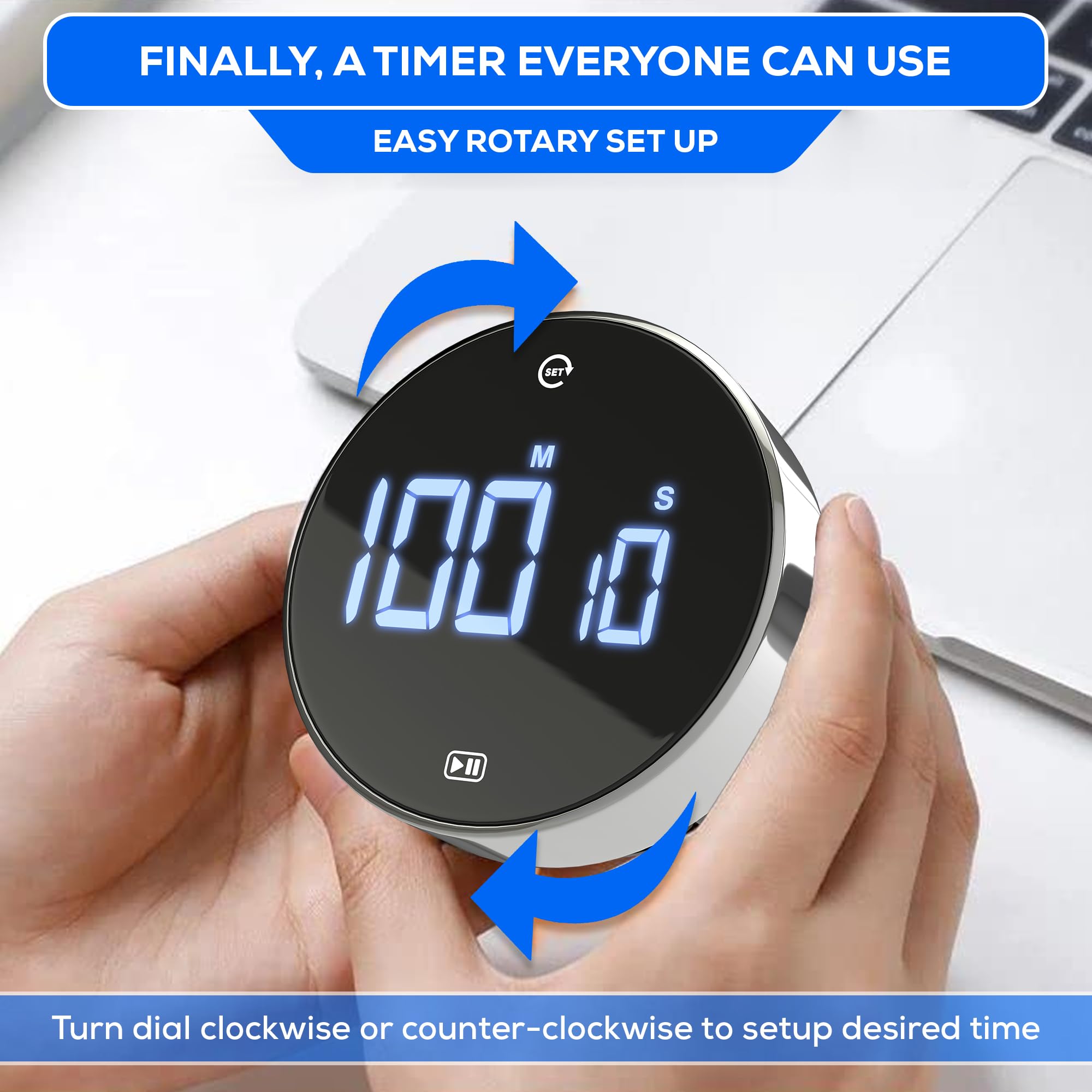 Mua Basesit Digital Kitchen Timer, 3 Digit Minutes Setup, Magnetic Base ...
