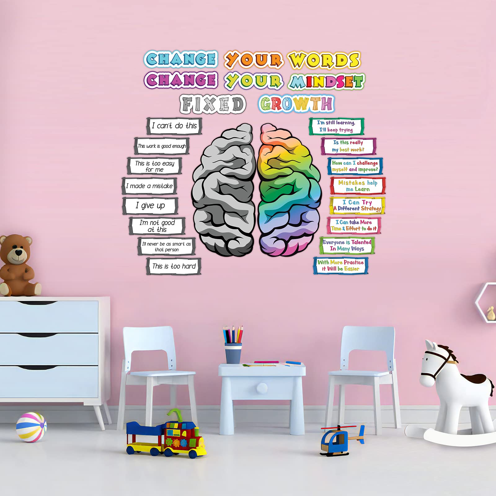 Mua Letapapa 26 Pcs Growth Mindset Posters Classroom Decorations ...