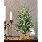 Amazon.com: winemana 6 Pcs Mini Christmas Tree Table Decorations, 8 ...
