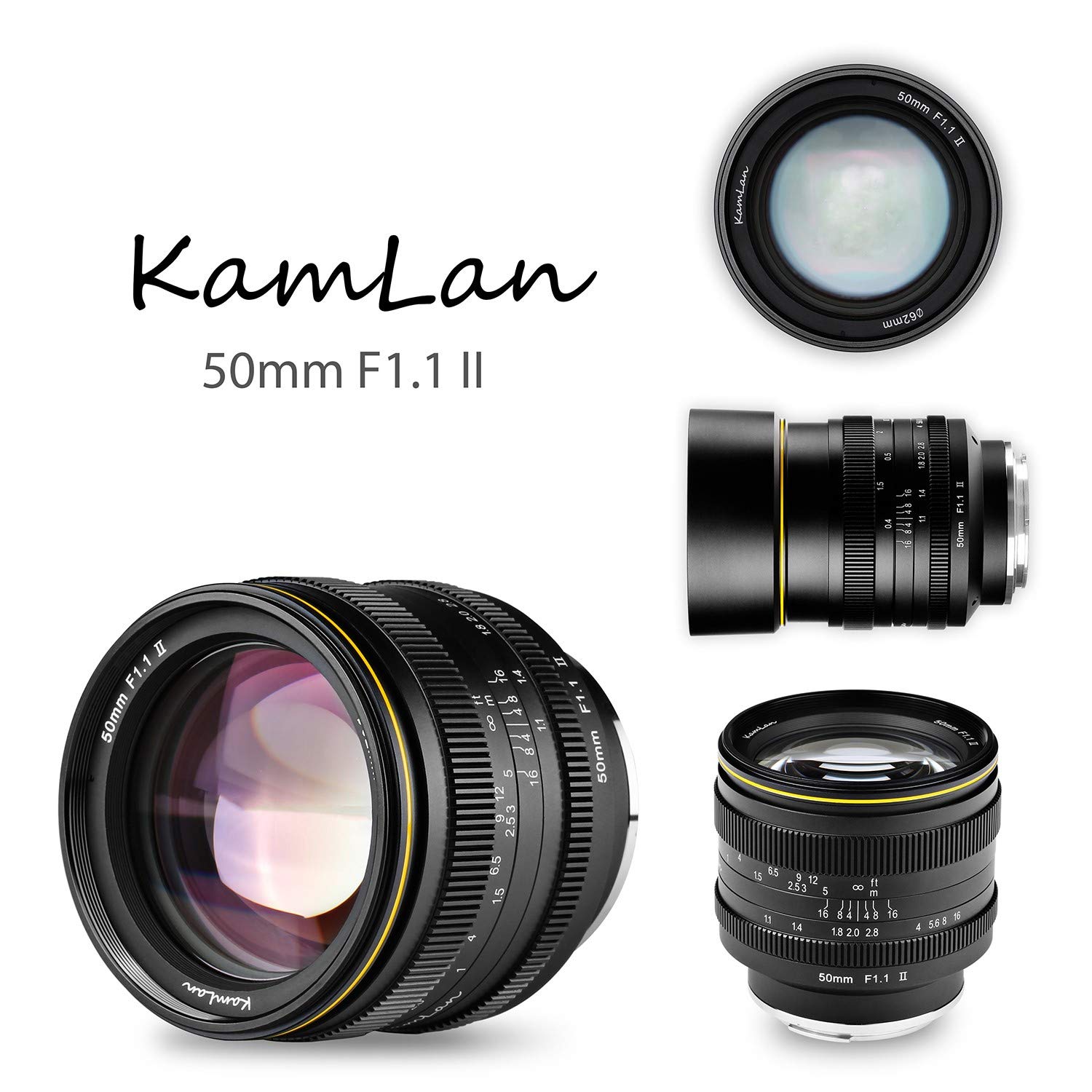 Mua KAMLAN Replacement Lens, Monofocal Lens, 2.0 inches (50 mm), F1.1 ...