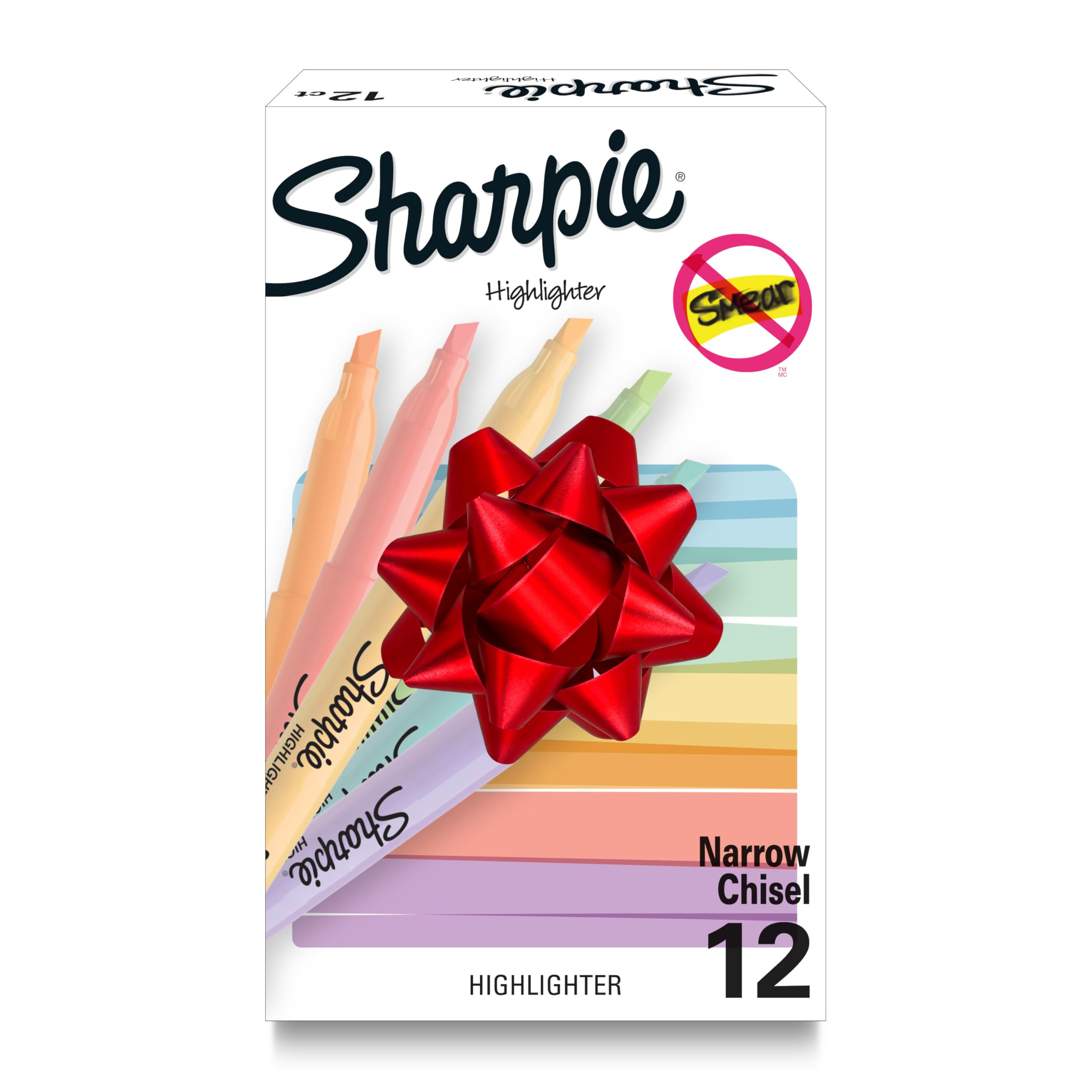 Sharpie Pocket Highlighters, Mild Pastel Colors, Assorted, Chisel Tip ...