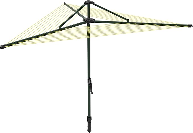 THE HOME LAUNDRY COMPANY Premium Heavy Duty 60m x 3 arm Cranked Hoist ...