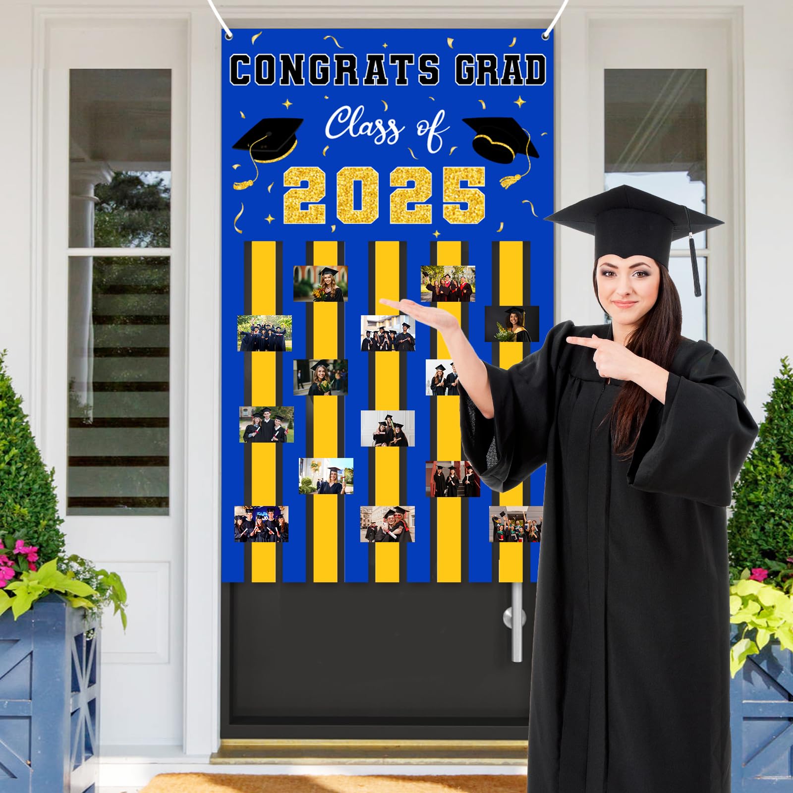 Graduation Door Decorations Congrats Grad Class of 2025 Sign Banner ...