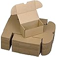 Amazon.com: HESESOH 4.6x2.2x2.2 Inches Shipping Boxes Set of 50, Brown ...