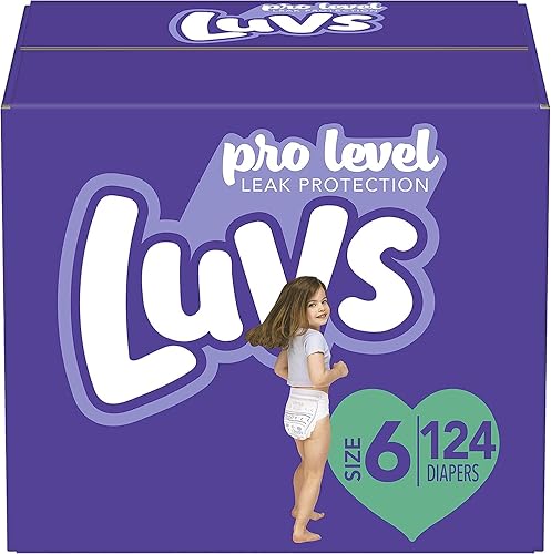 Luvs (LUVSD) Diapers Size 6, 124 Count - Luvs Ultra Leakguards ...