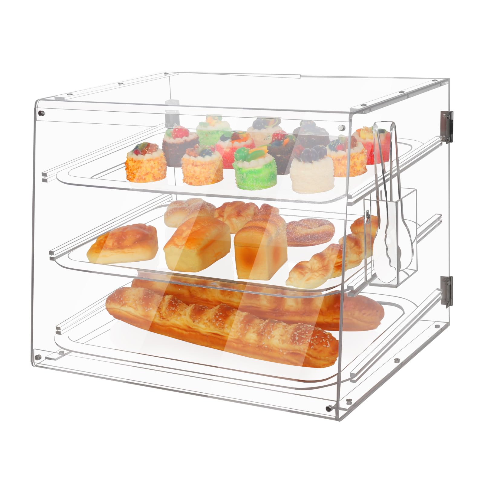 ExGizmo Acrylic Pastry Display Case,Bakery Display Case,Clear Acrylic ...