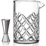 Amazon.com: Cocktail Mixing Glass - Bar Mixing Pitcher for Stirring ...