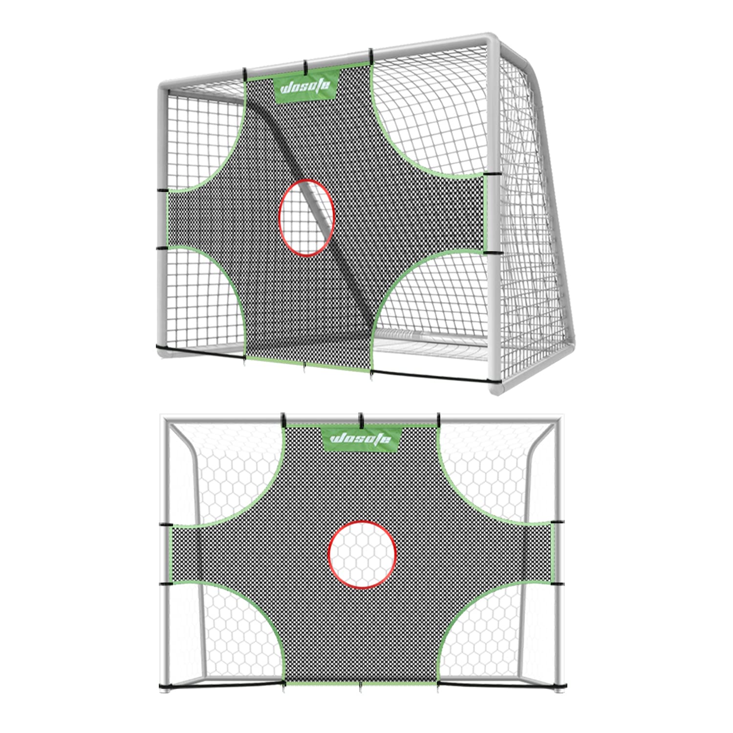 Wosofe Soccer Goal Target Soccer Training Equipment Net with Scoring ...