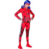 Amazon.com: Spirit Halloween Miraculous Lady Bug Kids Jumpsuit Costume ...