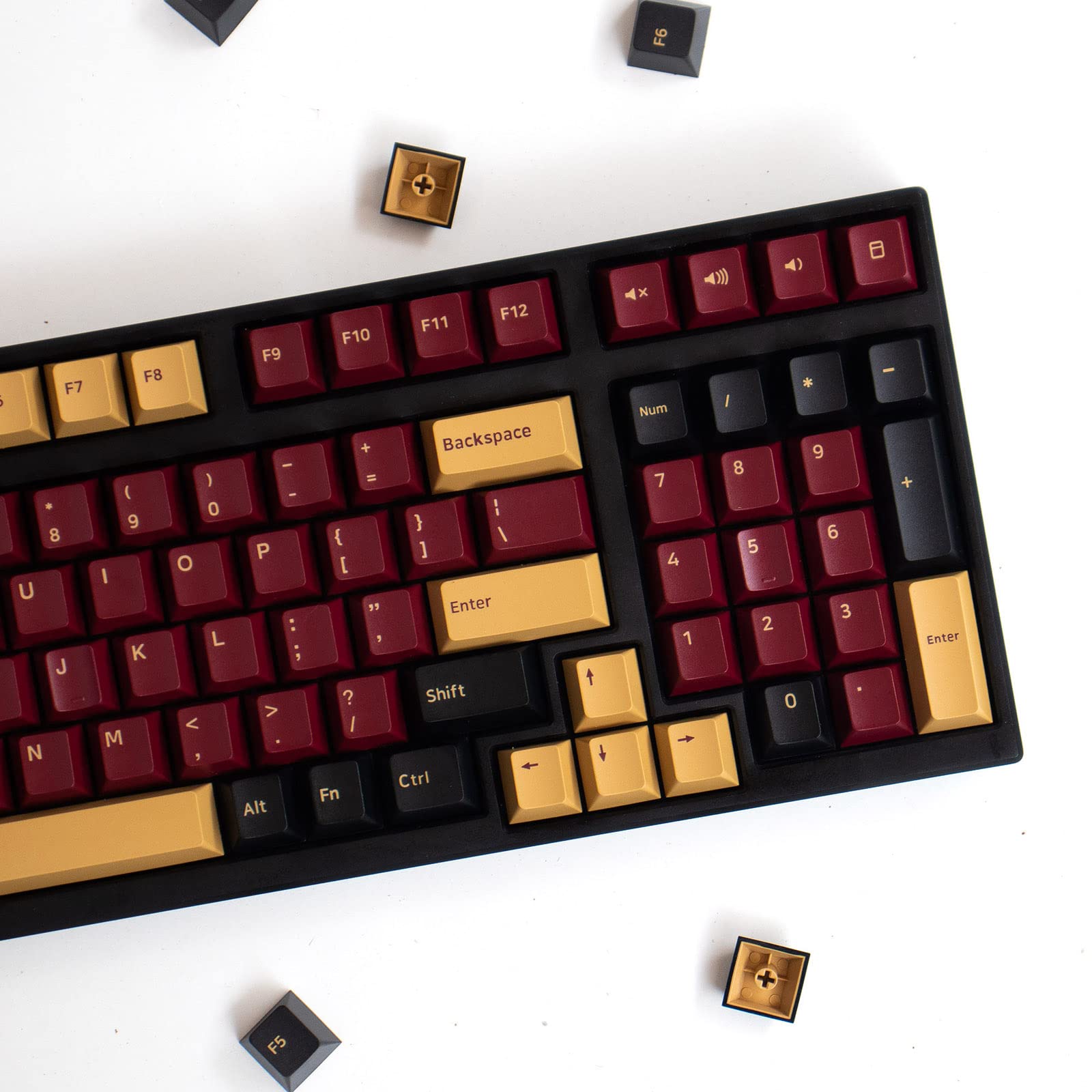 Mua Red Samurai Keycaps Set 164 Keys PBT Doubleshot Keycaps Cherry ...