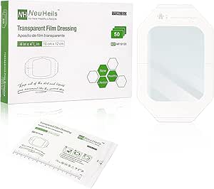 Amazon.com: Transparent Film Dressing, Waterproof Wound Cover Bandage 4 ...