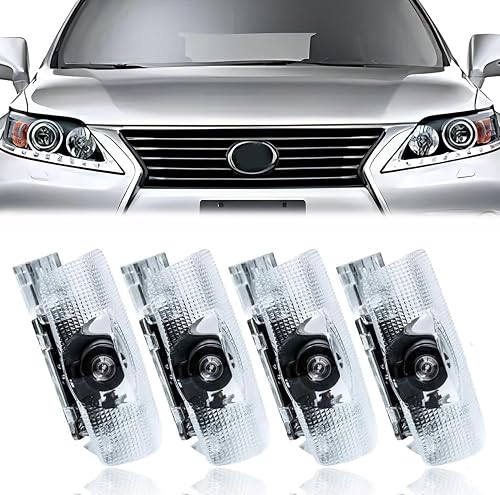 4 pcs Car Door Light for Lexus Courtesy 3D Welcome Lights Logo ...
