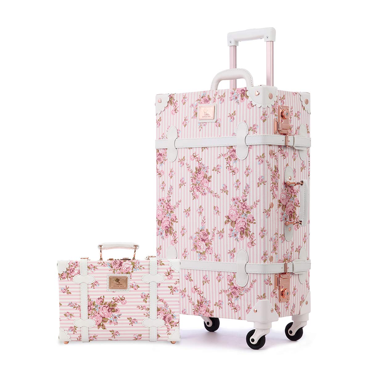 Mua 2 Piece Vintage Luggage Set, 20" Women Carry On Suitcase Set with ...