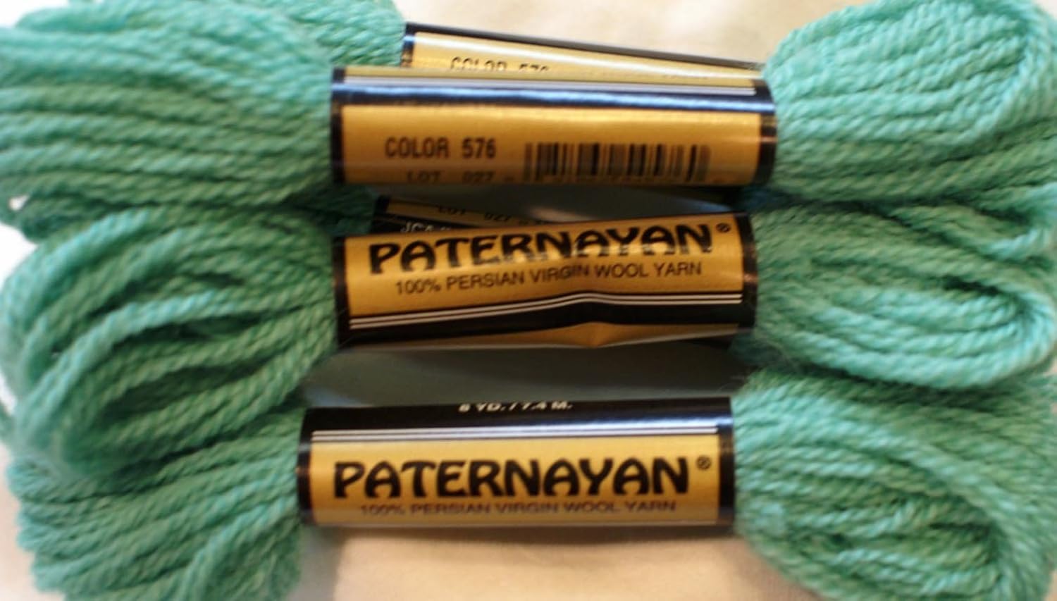 Amazon.com: Paternayan Needlepoint 3-ply Wool Yarn-Color-575-TURQUOISE ...