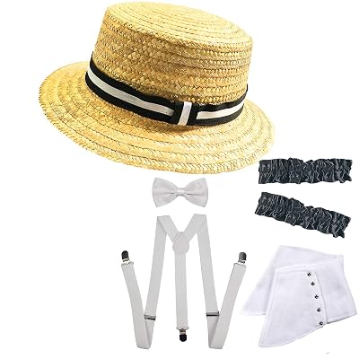ZeroShop 1920s Mens Gangster Straw Hat,Gangster Philippines | Ubuy